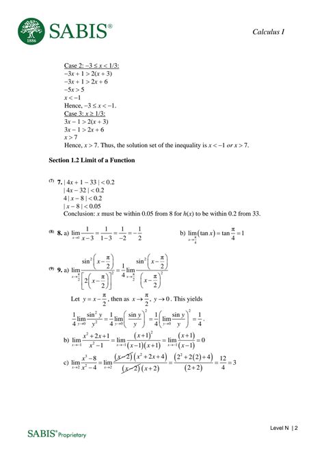 Solution 2324 Level Ns Gr12 Uae Gulf Mathematics Calculus I Course