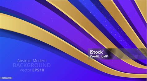 메탈릭 골든 로얄 블루 웨이브 모션 3d 아르 데코 우아한 사실적인 기하학적 추상적 현대 벡터 배경 테크노 Nomination에