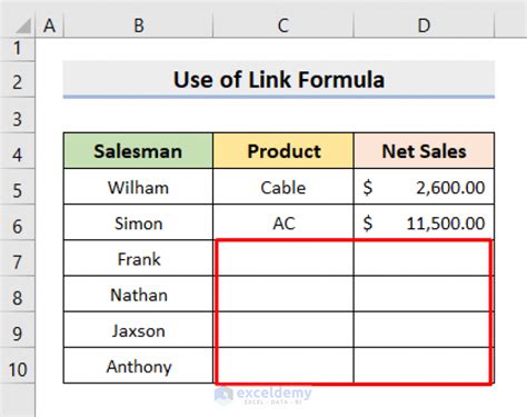 How To Link Sheets In Excel With A Formula 4 Methods Exceldemy