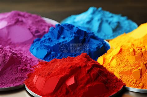 细腻的彩色颜料粉末高清图片下载 正版图片600446715 摄图网