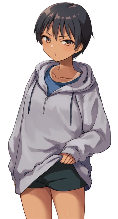 Hashi Original Commentary Request 1girl Black Hair Black Shorts