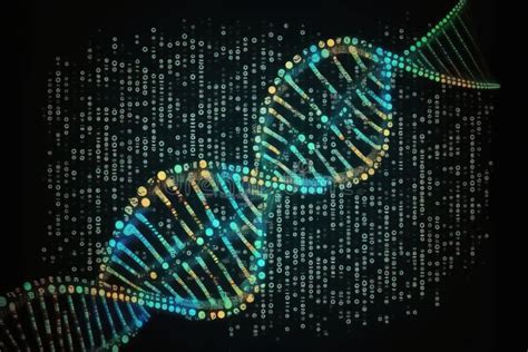 Dna Sequencing Background Generative Ai Stock Image Image Of