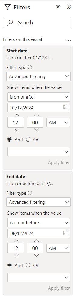 Dax How To Apply A Filter Between Two Date Column In Powerbi Stack