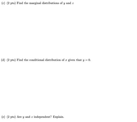 Solved Suppose We Have Three Discrete Random Variables X Y Chegg
