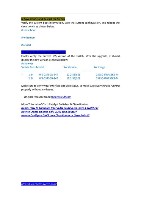 How To Upgrade Ios Image On Cisco Catalyst Switch Or Cisco Router Docx