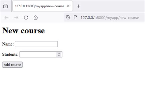 Defining Forms Django Tutorial