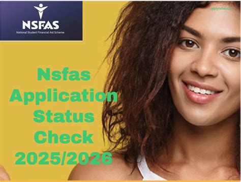 Nsfas Application Status Check 2025 2026 Nsfas Online Application 2025