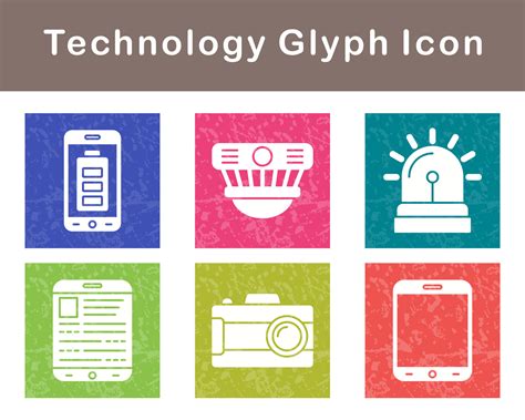 Technology Vector Icon Set 21124288 Vector Art At Vecteezy
