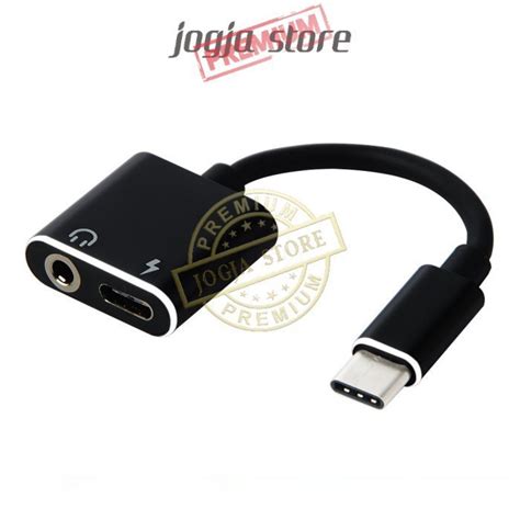 Jual Converter Headset HP USB Type C To Jack AUX 3 5mm With Charger Port V1 Shopee Indonesia