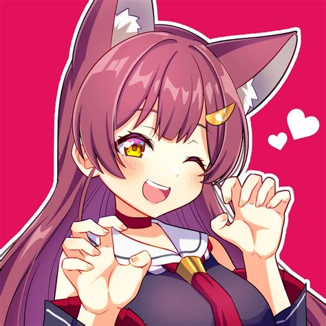 Houshou Marine Ookami Mio And Ookami Mio Hololive Drawn By