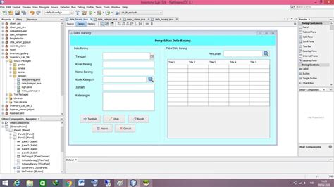 Membuat Form Master Data Barang Dengan Java Javatech Solution