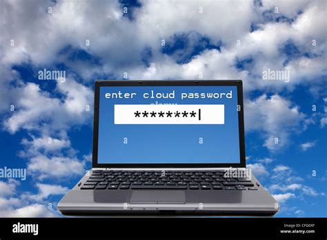 Symbol Image Cloud Computing User Sends Data To An External Server An Gets Access To His Data