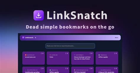 linksnatch — dead simple bookmarks r coolgithubprojects