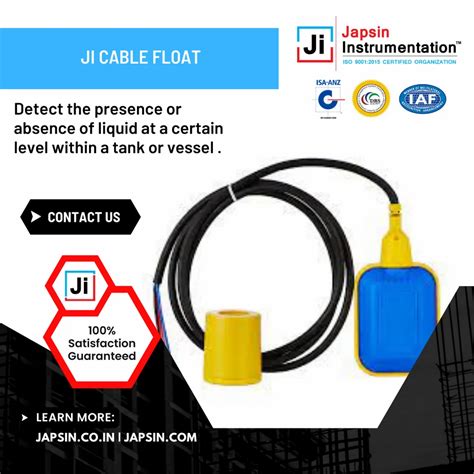 Side Mount Media Type Liquid Cable Float Level Switch Top Mount
