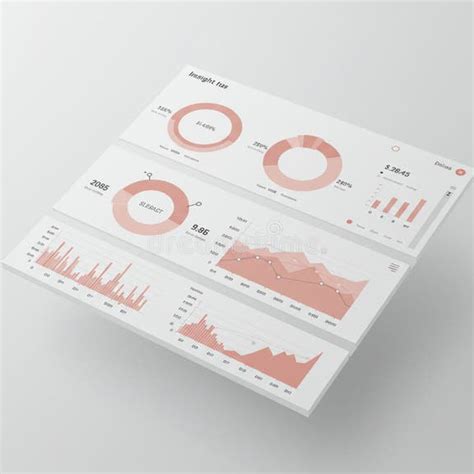 Data Dashboard Featuring Circular And Line Graphs Bar Charts And Data