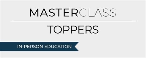 Masterclass Toppers