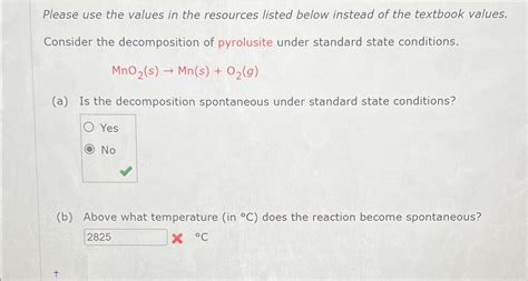 Solved Please Use The Values In The Resources Listed Below