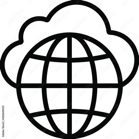 Internet Cloud Icon Stock Vector Adobe Stock