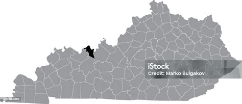 Location Map Of Kentuckys Hancock County Stock Illustration Download