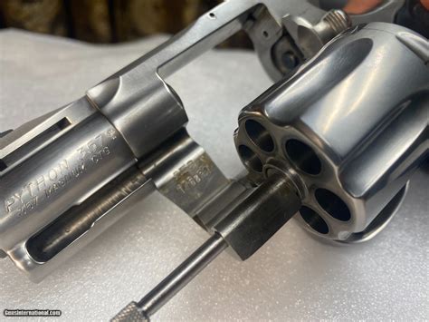 colt python 2 5 2 1 2 revolver 1988 sts stainless steel double action