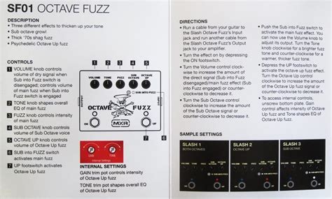 MXR Octave Fuzz Slash Signature Dunlop Tone Pedal