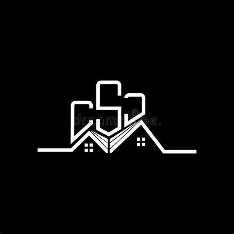 Csj Real State Logo Design Csj Simple And Modern Logo Csj Stock