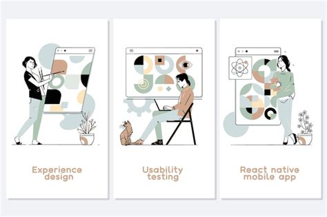 Premium Vector Illustration Set Of Mobile App Development Process Abstract Concept