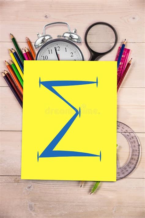 Composite Image Of Sum Symbol Stock Illustration Illustration Of