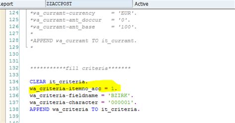 Sap Abap Central Sap Fico Abap Interface Iine Itemsbalance In