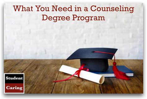 What You Need In A Counseling Degree Program Student Caring Helping