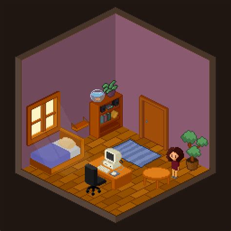 early concept art of an adventure game prototype r pixelart