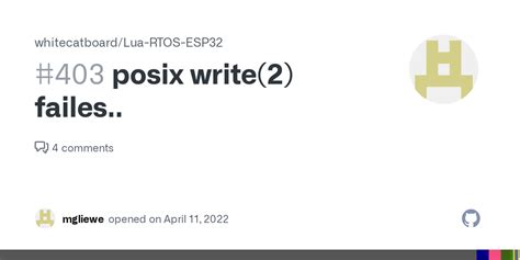 posix write 2 failes · issue 403 · whitecatboard lua rtos esp32