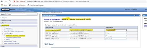 Modify Maximo Urls Context Root Maximo Ibm Maximo Implementation