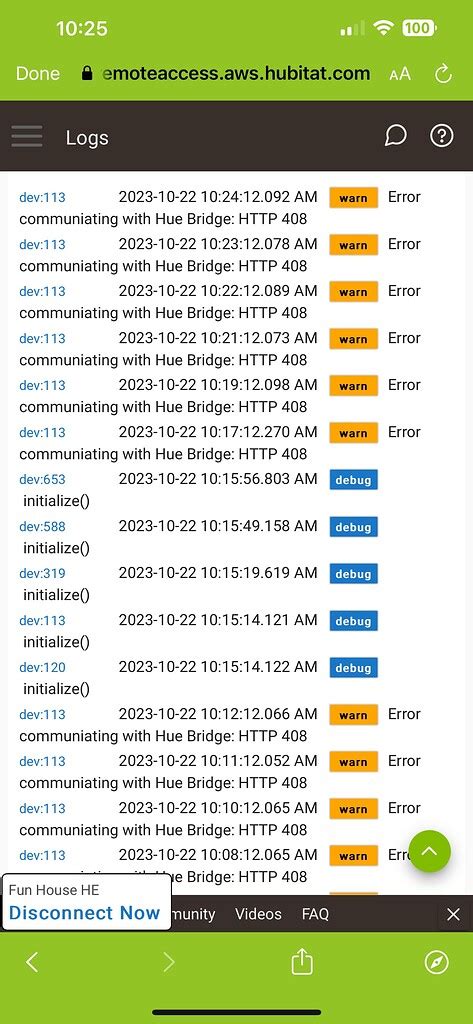 Coco Hue Errors Custom Apps Hubitat