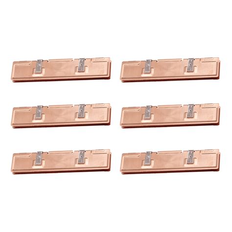 6x Pure Copper Ram Heatsink Radiator For Ram Ddr3 Memory Cooler Cooling