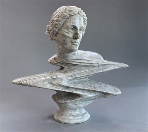 Glitches Distort Art Historical Figures In Abstracted Marble Sculptures