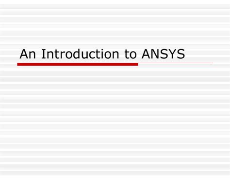 Ppt Ansys Training 7 Slide Ppt Powerpoint Presentation Ppt Flevy