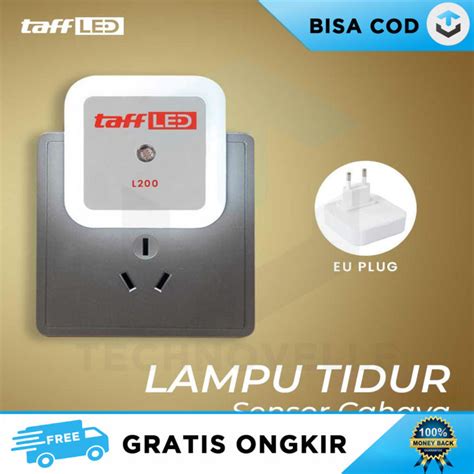 Lampu Tidur Led Lampu Otomatis Nyala Saat Gelap Sensor Cahaya 250v Lazada Indonesia
