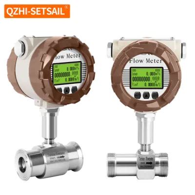 High Temperature Hot Water Liquid Water Flow Sensor Tri Clamp Flow Meter Turbine China Flow