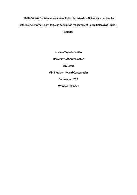 Pdf Multi Criteria Decision Analysis And Public Participation Gis As A Spatial Tool To Inform