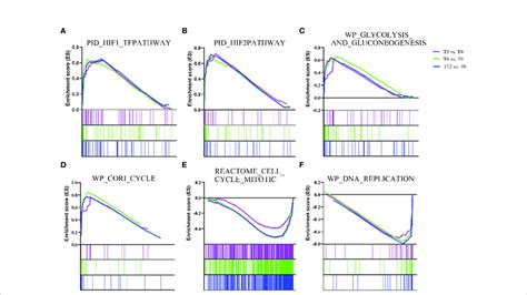 Gene Set Enrichment Analysis Gsea Plots Showing The Most Enriched