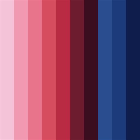Blue And Red Fusion Color Palette Colordrop