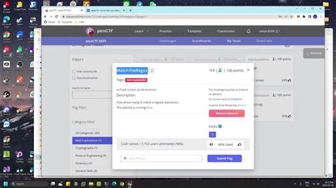 Picoctf 2023 Matchtheregex Youtube