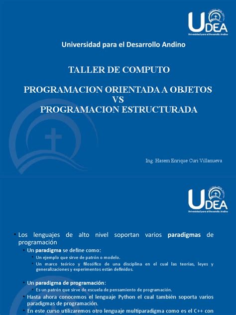 01 y 02 programacion estructurada vs programacion orientada a objetos