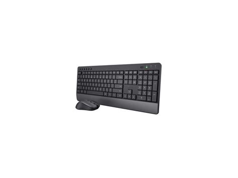 Ensemble Clavier Et Souris Sans Fil Trust Trezo Confort écoresponsable Noir 8713439245349