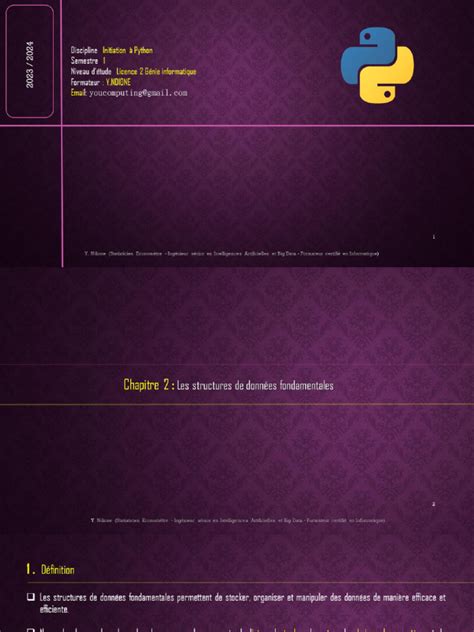 Cours 2 Python Mr Ndione L2 Pdf