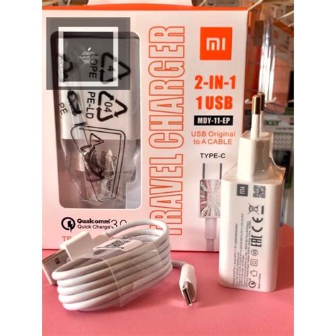 Jual Charger Xiaomi Redmi Fast Charging Type C Watt Shopee Indonesia