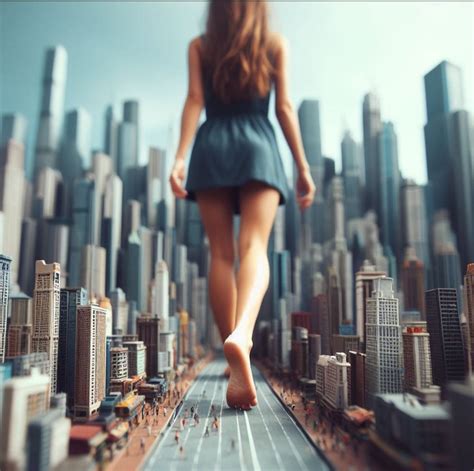 Ai Feet Art Gigant Girl By Kiberte On Deviantart