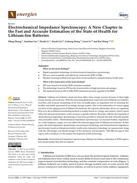 electrochemical impedance spectroscopy a new chapter in pdf