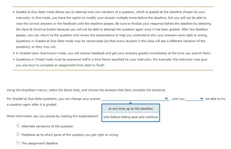 Solved Graded At Due Date Mode Allows You To Attempt Only